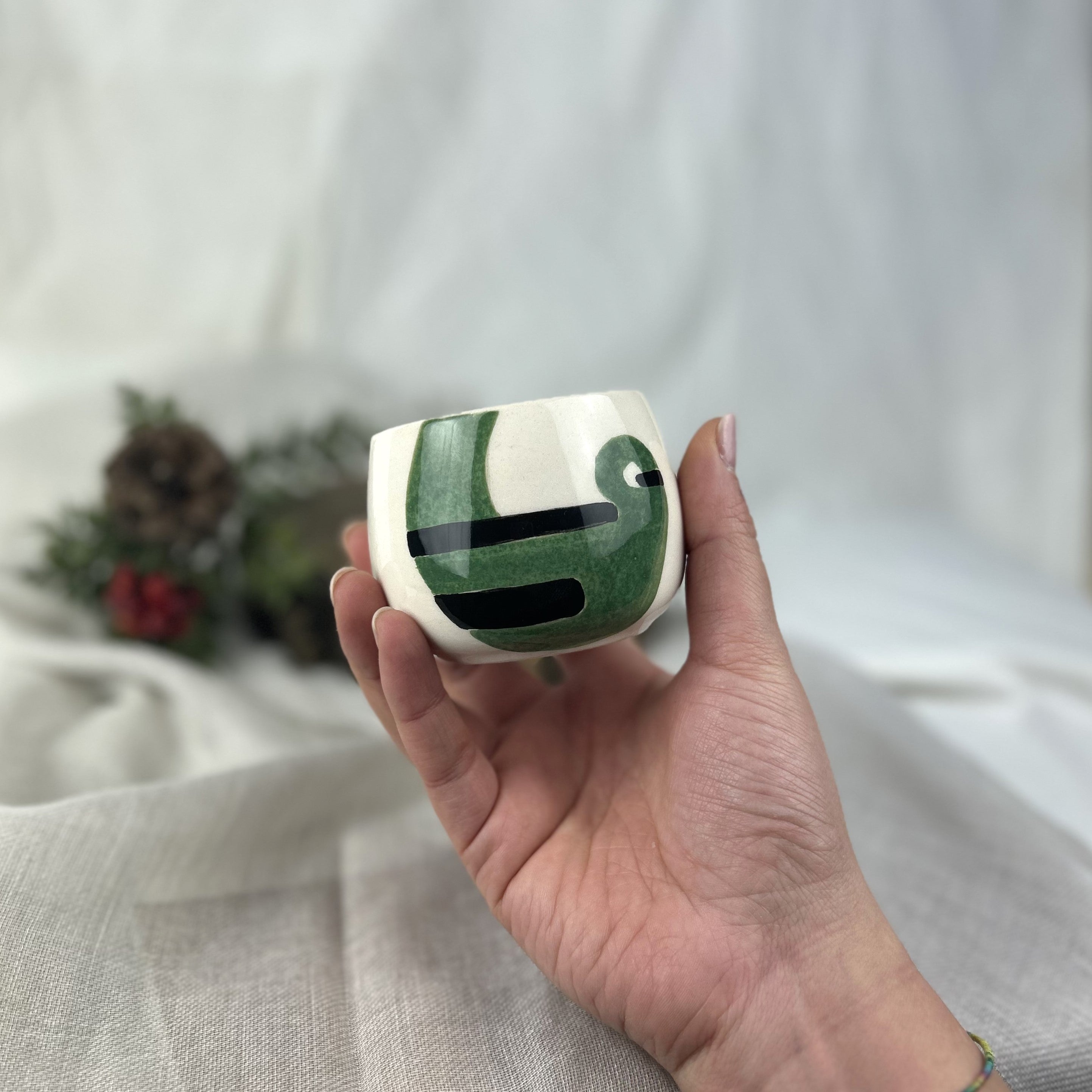 Mallard Ceramic Cup Small Size | Hedgehog Art Shop